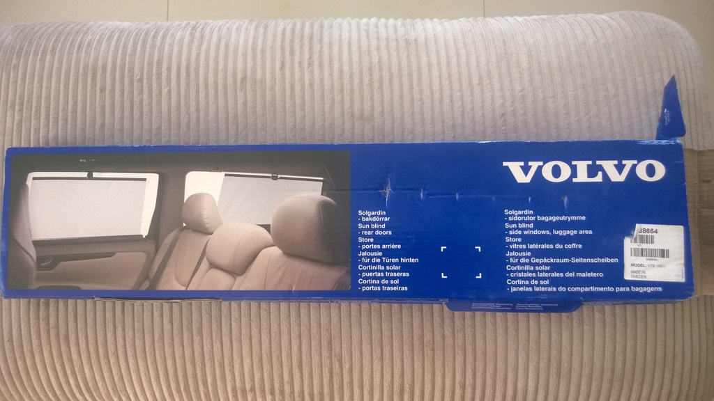 Rolety tylnych bocznych szyb Volvo V70 nr.9488664 - 9588082414 ...