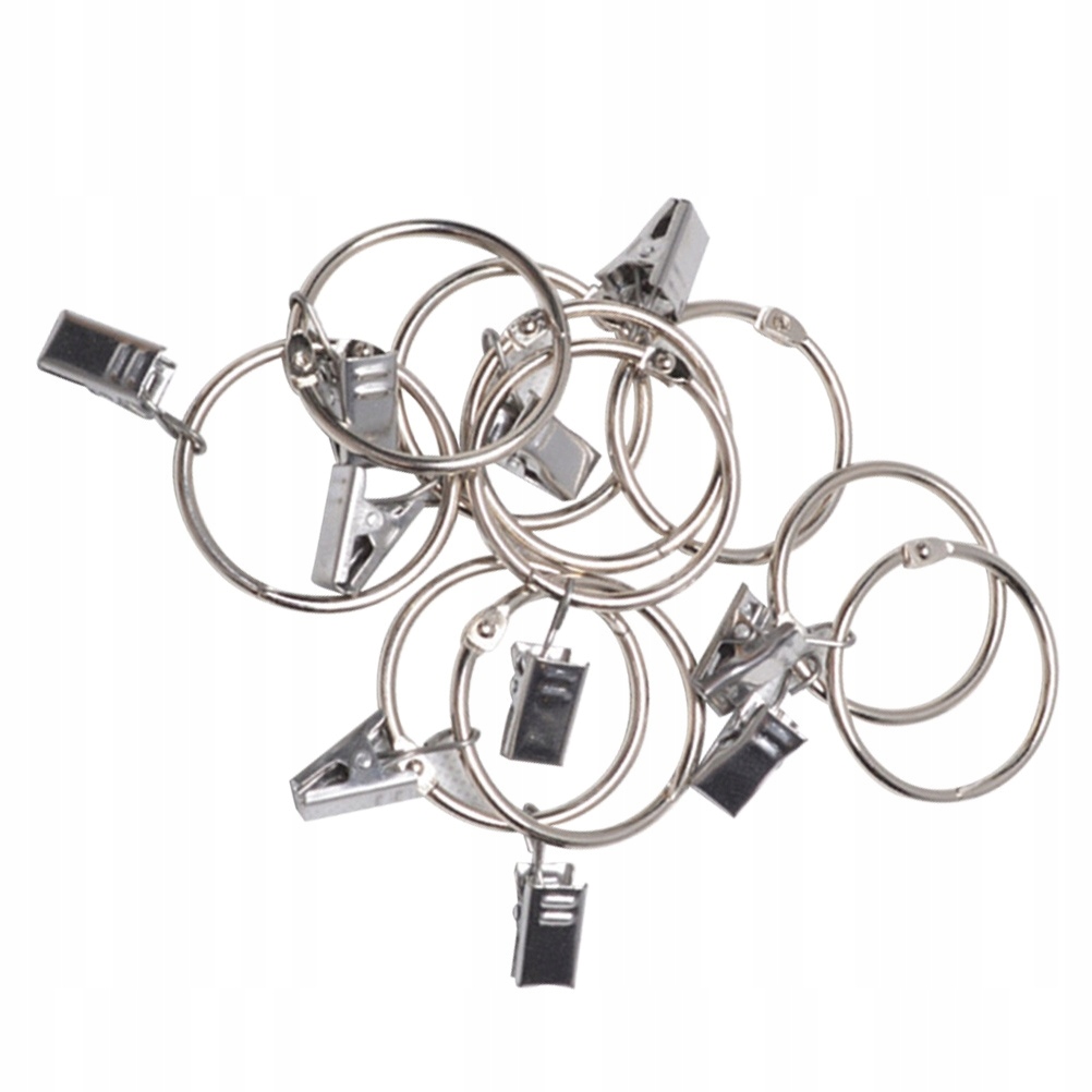 Curtain Rings Metal Hooks Openable Clips 40 Pcs - 14188956906 ...