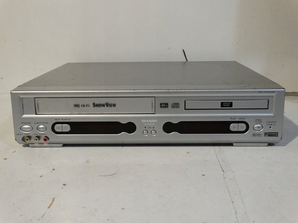 SHARP DV-NC55 - KOMBO VHS/DVD MAGNETOWID + DVD - 13242044167 ...
