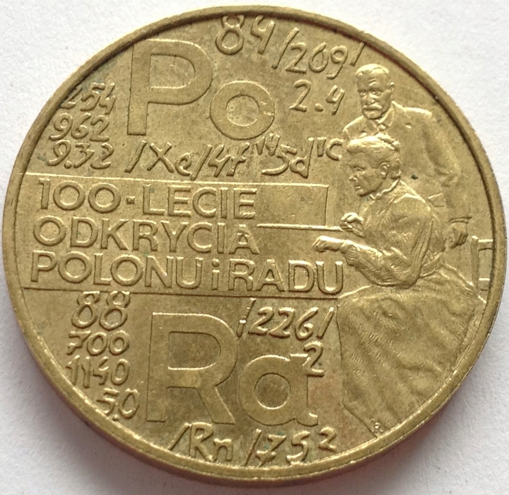 2 zł 1998 Odkrycie Polonu i Radu - 15345031978 - oficjalne archiwum Allegro