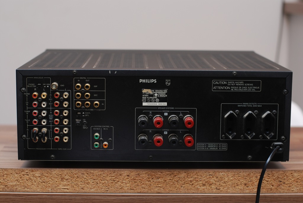 WZMACNIACZ STEREO PHILIPS FA 950 NAJWYŻSZY MODEL - 7911460291 ...