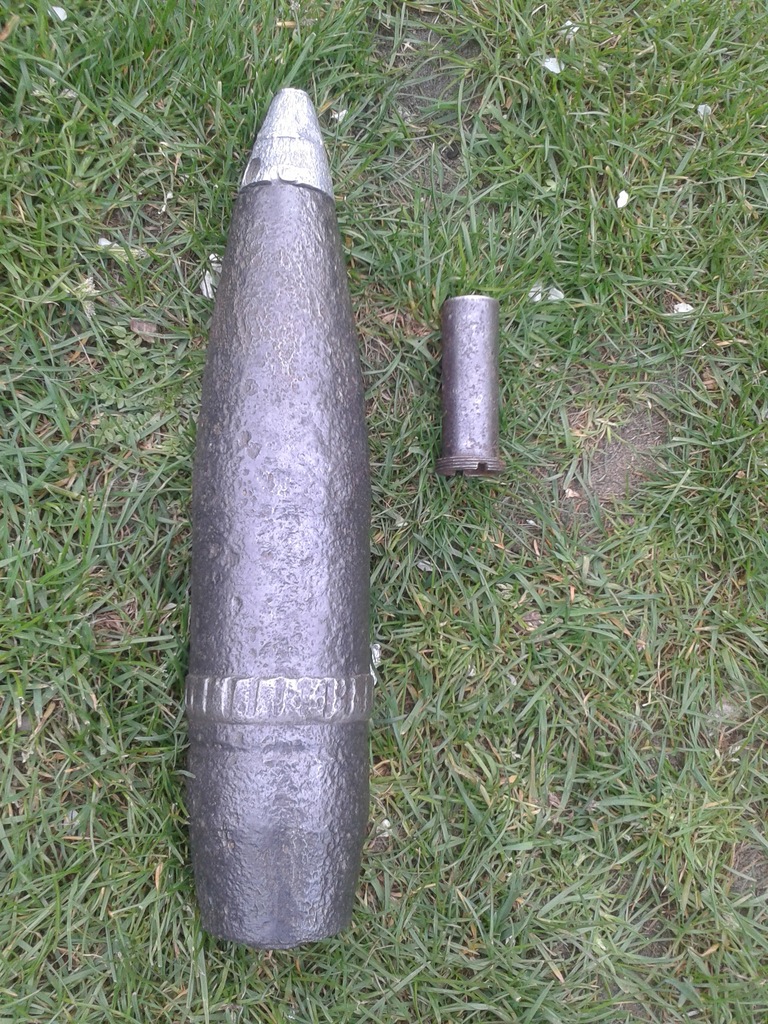 Pocisk 7,5 cm odłamkowy , PAK 40 , KWK 40 , Niemcy - 13630302563 ...
