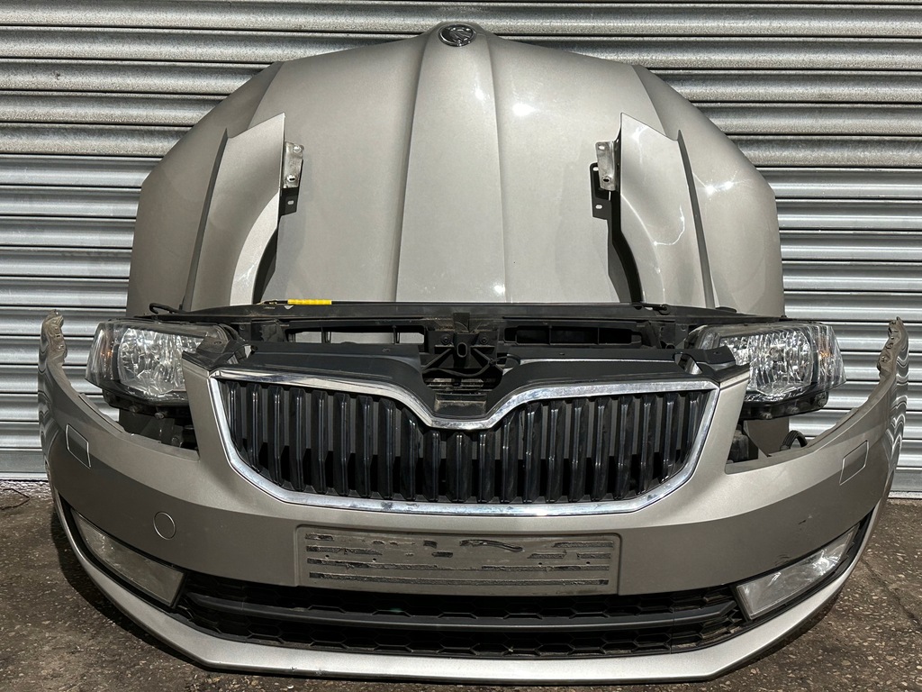 KOMPLETNY PRZÓD SKODA OCTAVIA III 3 LF8H MASKA ZDERZAK BŁOTNIK ...