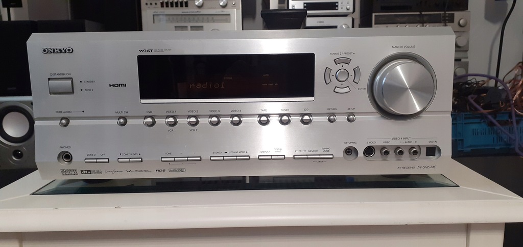 Amplituner ONKYO TX-SR674E 7.1 srebrny - 12889755410 - oficjalne archiwum Allegro