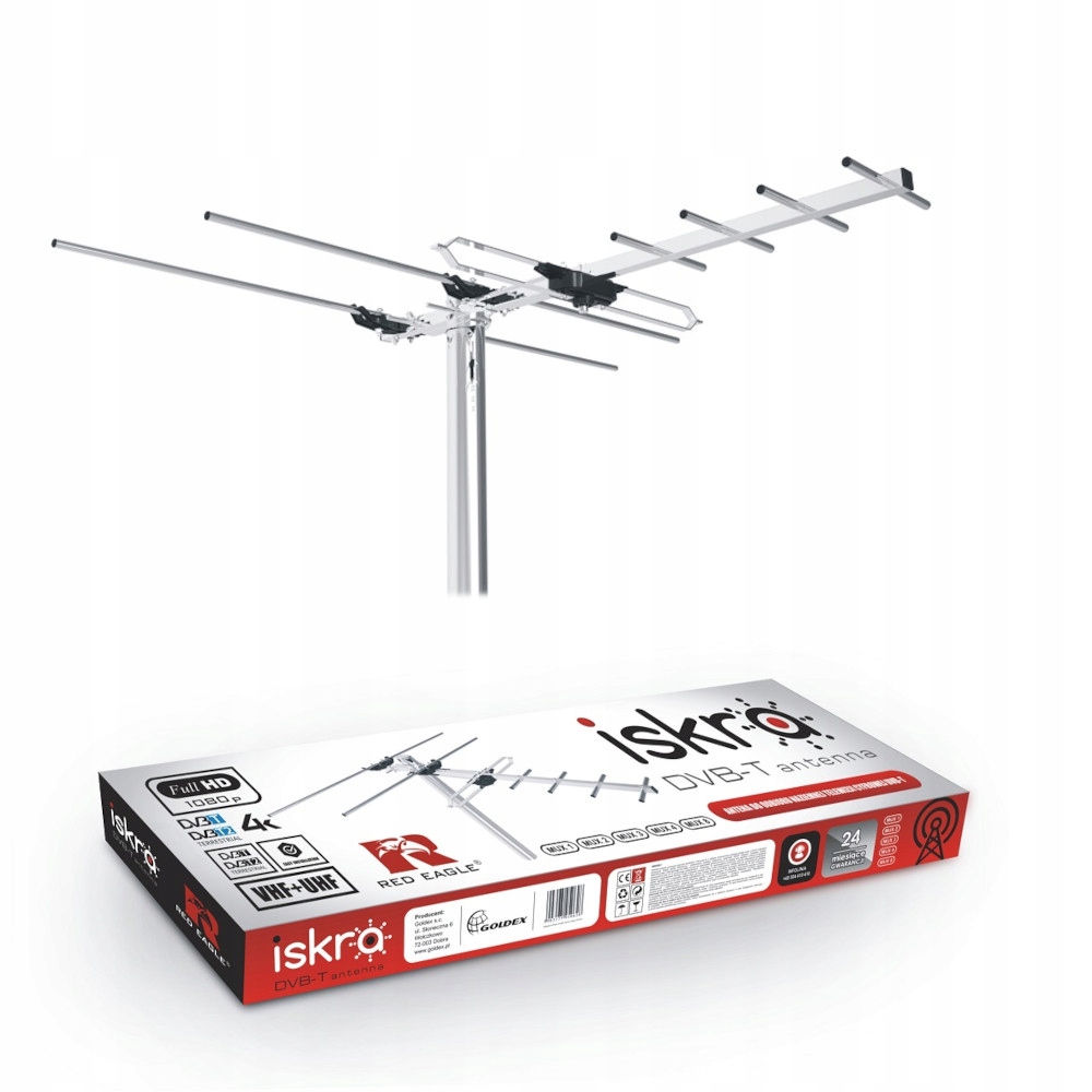 Antena TV ISKRA MUX8 UHF VHF - 12710327217 - oficjalne archiwum Allegro