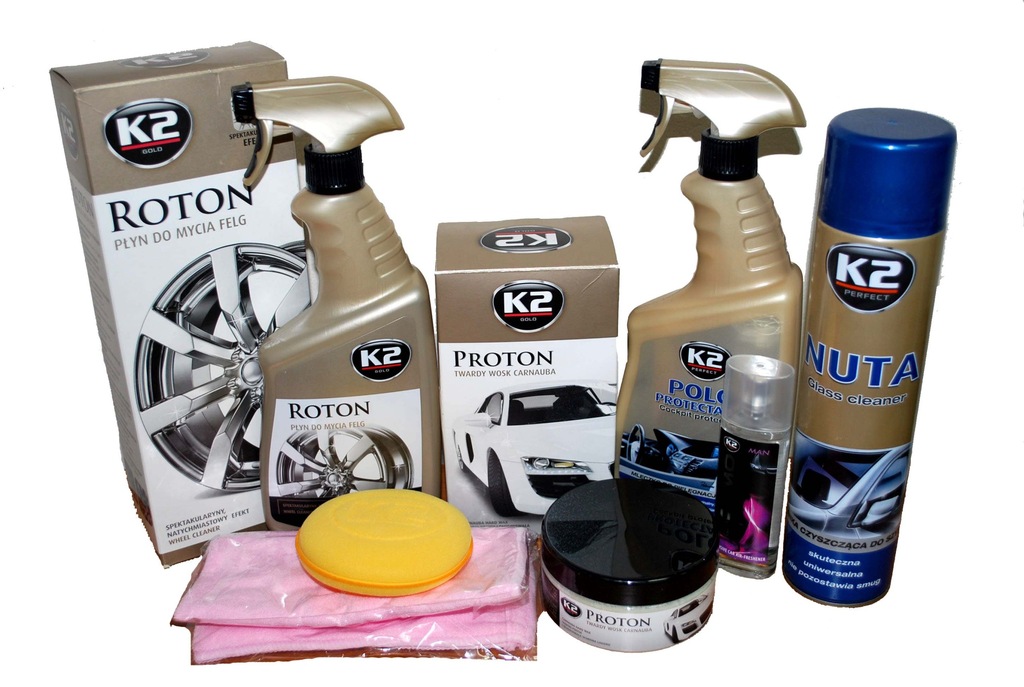KOSMETYKI SAMOCHODOWE K2 ZESTAW Z K2 PROTON!! - 7307772635 - oficjalne archiwum Allegro