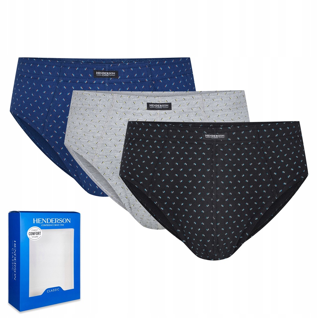 Slipy męskie bawełniane 3-PAK HENDERSON K574 - M - 12004377685 - oficjalne archiwum Allegro