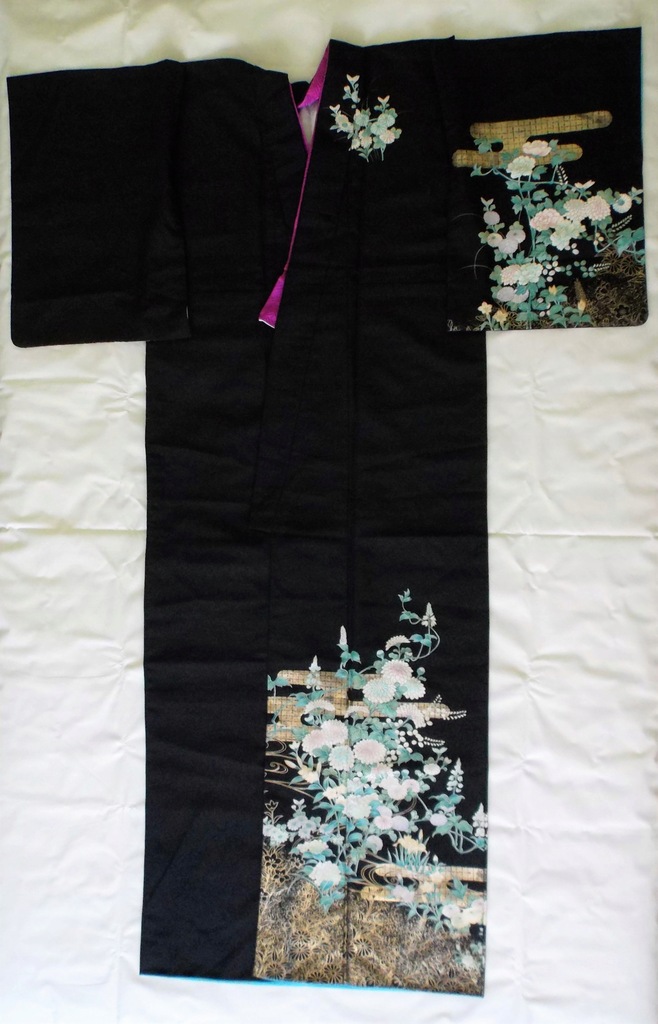 prawdziwe japońskie kimono houmongi/COSPLAY/gejsza - 12554932487 ... prawdziwe japońskie kimono houmongi/COSPLAY/gejsza - 12554932487 ...