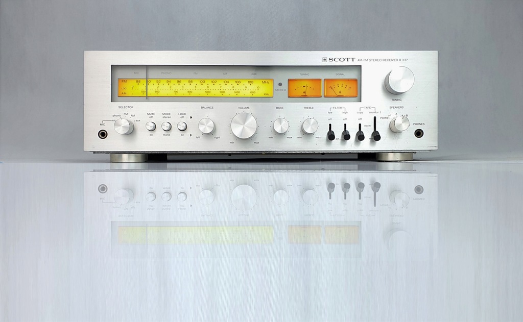 SCOTT R-337 Amplituner Vintage lata 70 Made in USA - 10421484840 ...