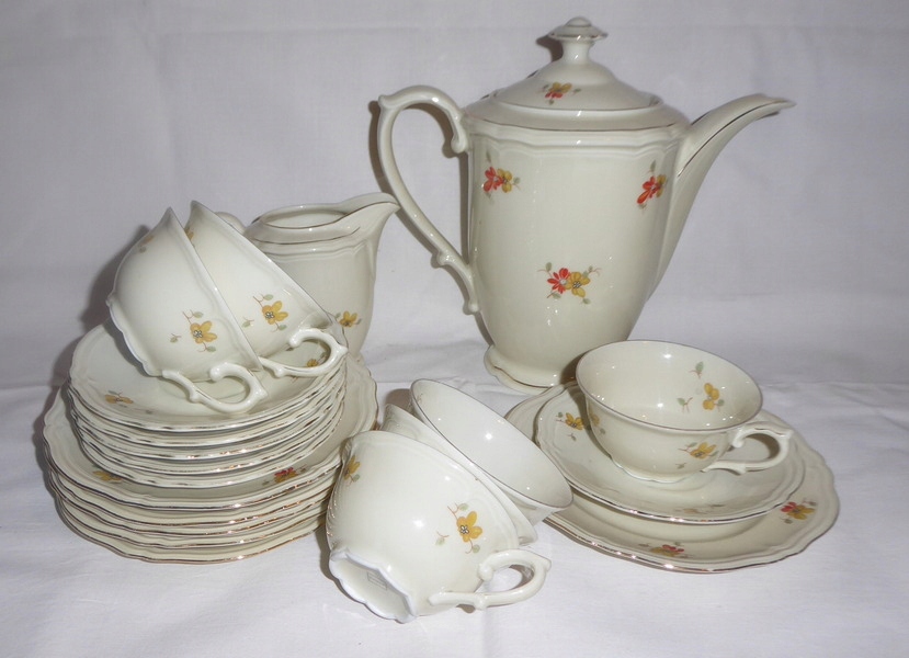 SERWIS DO KAWY DLA 6 OSÓB KAHLA z lat 1937 - 1957 - 9939658291 - oficjalne archiwum Allegro