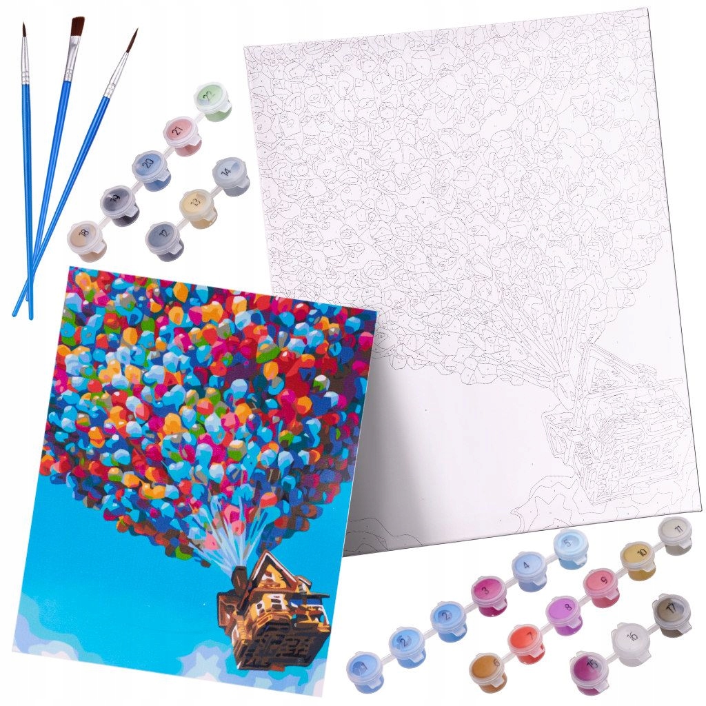 Malowanie po numerach obraz 40x50cm balon - 13013026695 - oficjalne ...