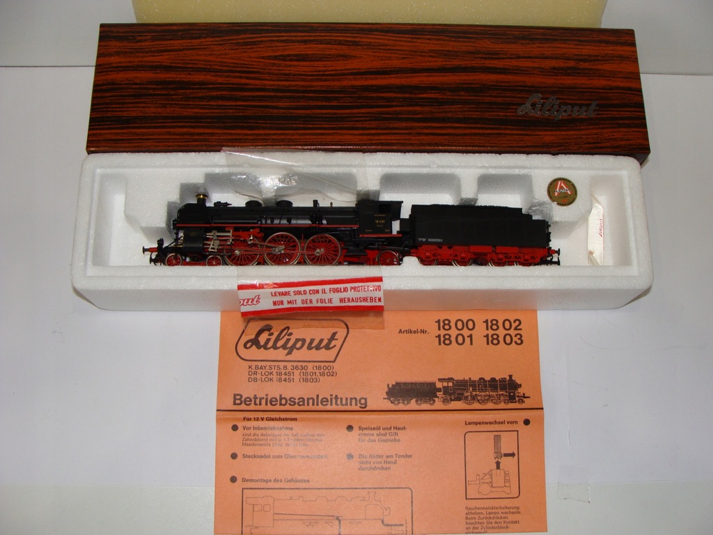 LOKOMOTYWA PAROWÓZ BR 18 451 -LILIPUT - Rheingold - 12454122164 ...