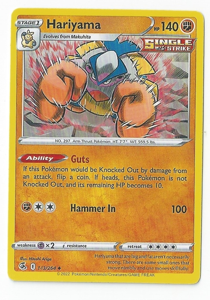 Karta Pokemon HARIYAMA - 12893243153 - oficjalne archiwum Allegro