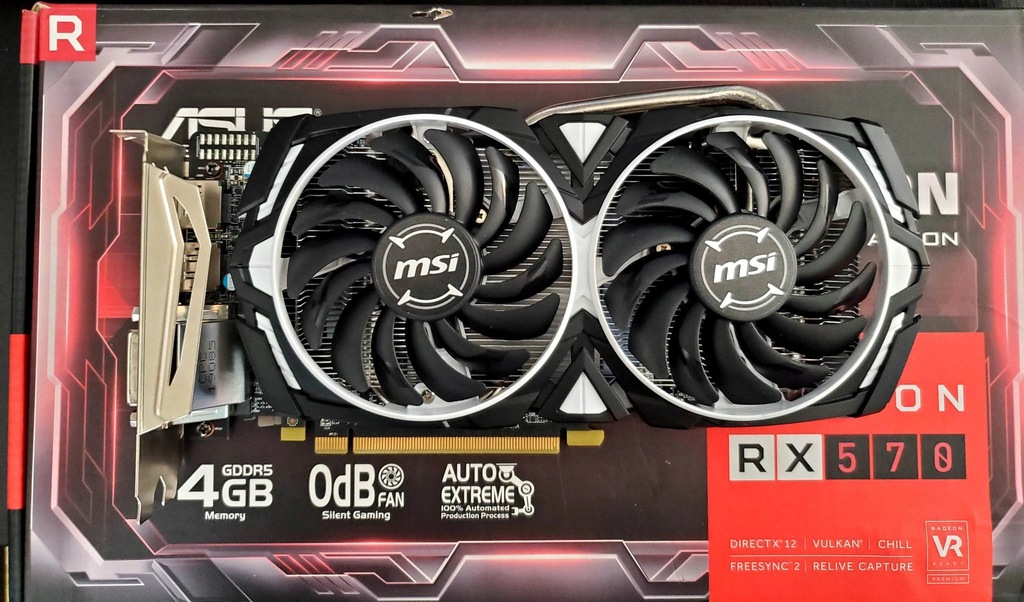 MSI Armor RX 570 4GB OC 2 letnia Undervoting - 13807458293 - oficjalne ...