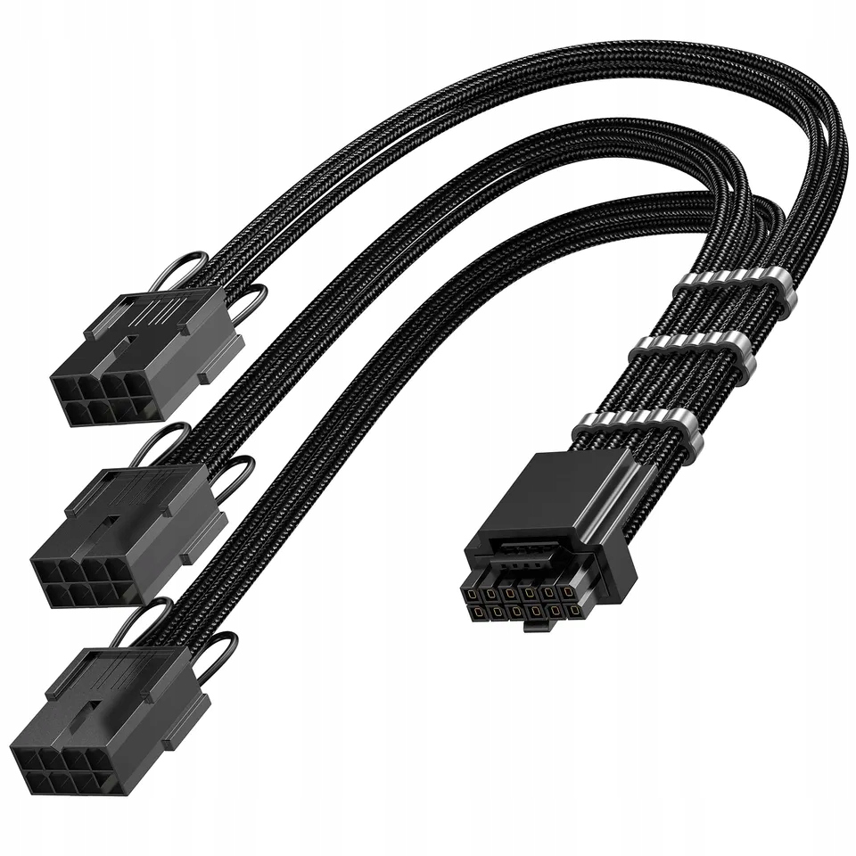 Przejściówka Adapter 12VHPWR 3x 8 pin 16 pin RTX 4 - 13863435736 - oficjalne archiwum Allegro