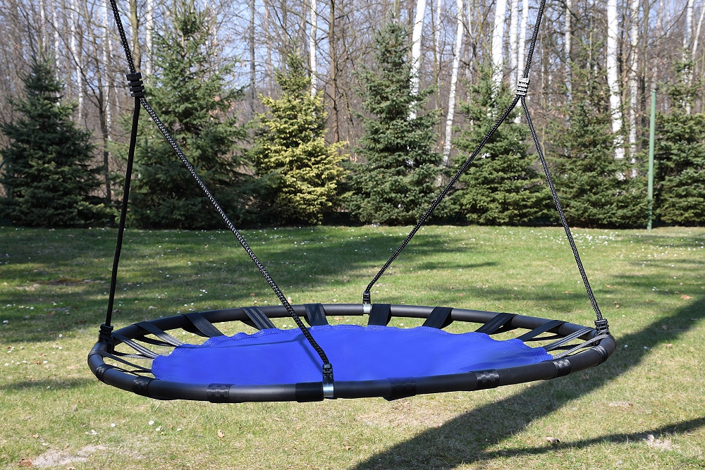 Купить Большие качели Гнездо аиста, 120 см, синие: отзывы, фото и ...