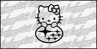 Naklejka HELLO KITTY SUBARU - Impreza Forester JDM - 7525712047 ...