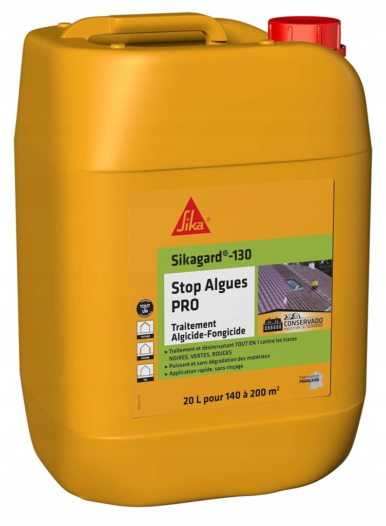 SIKA Sikagard-130 Stop Algues Pro 20L USUWA ALGI MECH BRUD GRZYBY ...