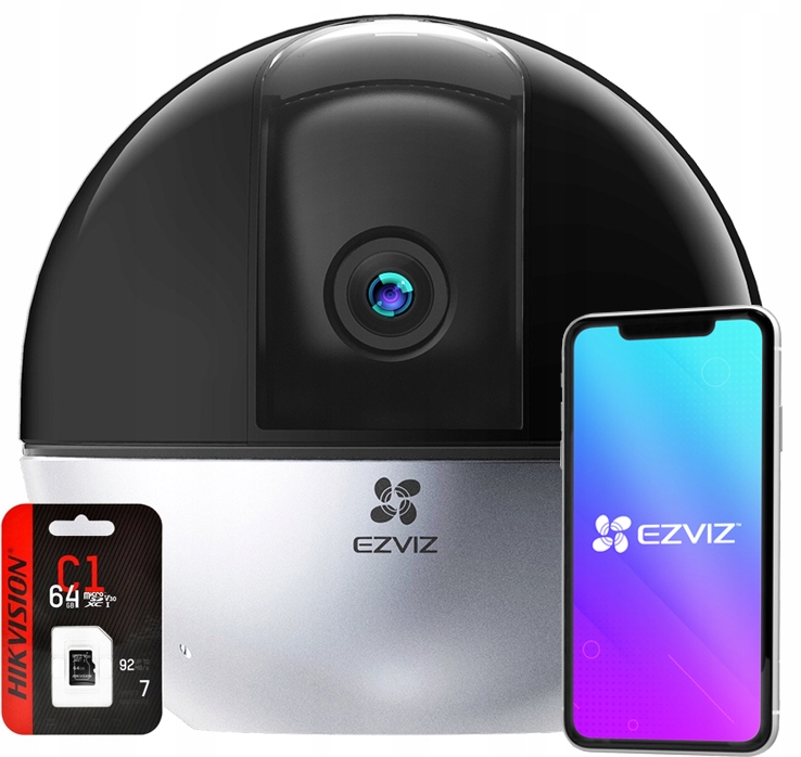 KAMERA OBROTOWA WiFi EZVIZ C6Wi + Karta Hikvision - 12332806750 - oficjalne archiwum Allegro