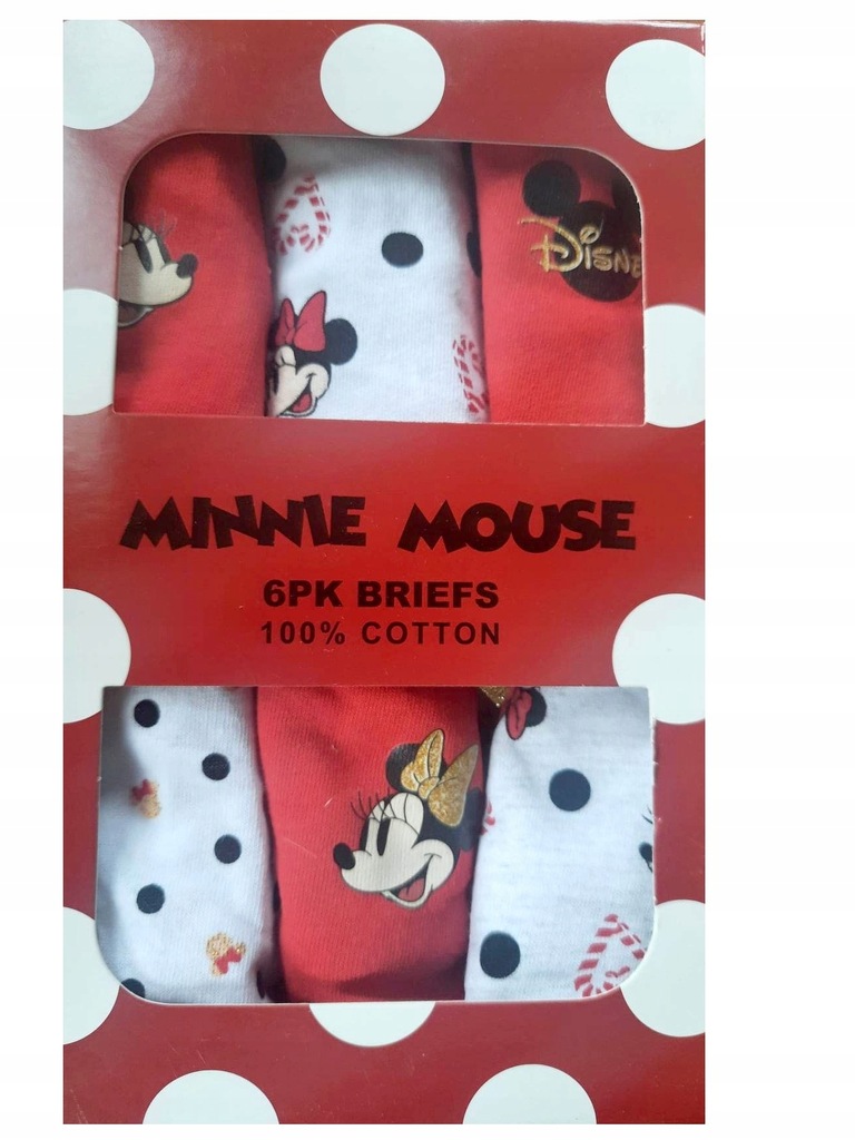 Disney Majtki figi 104 Primark 6pak Minnie 3-4 lat - 13077611774 - oficjalne archiwum Allegro