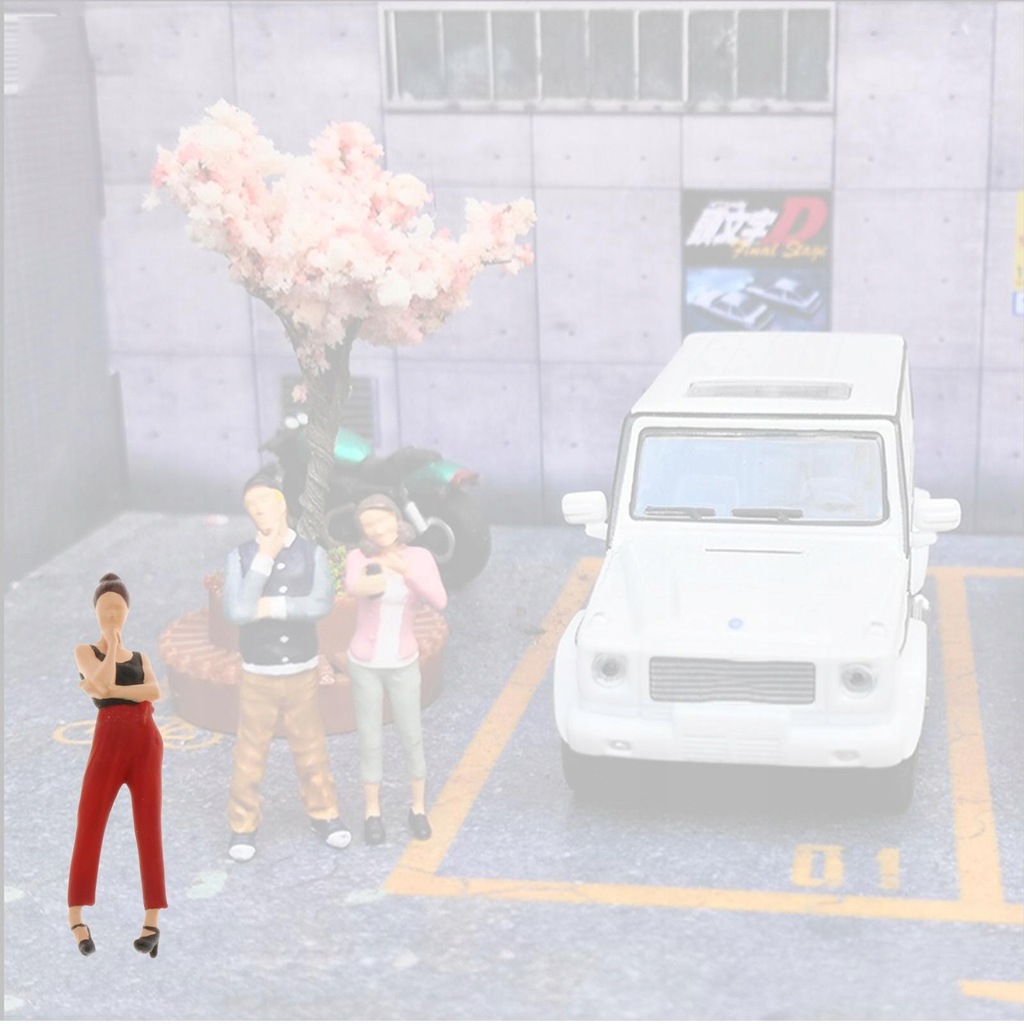 Mini 1: 64 Diorama rysunek myślenie kobiety model - 11574534395 ...