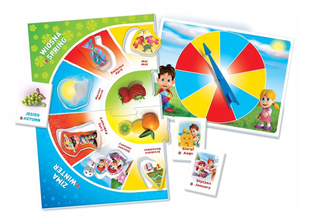 Clementoni Gra MIESIĄCE PORY ROKU Planszowa PL EDU - 6674189505 ...