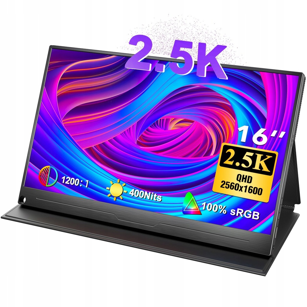 PRZENOŚNY MONITOR 2K 16 CALI UPERFECT 2560X1600 - 17388981527 ...