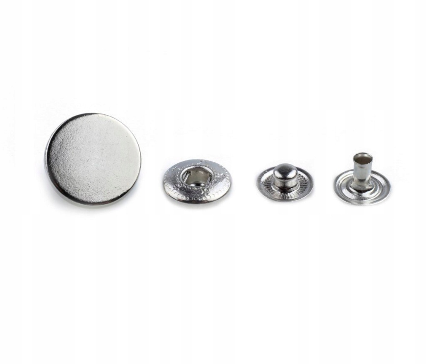 Napy ozdobne, Moneta typ alfa 12 mm Srebrne 10 szt - 12928301681 ...