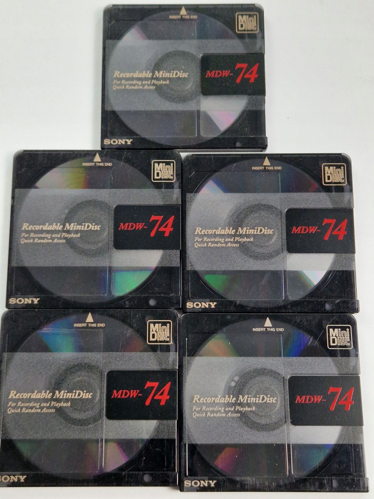 MiniDisc SONY MDW -74 - 14731491004 - oficjalne archiwum Allegro