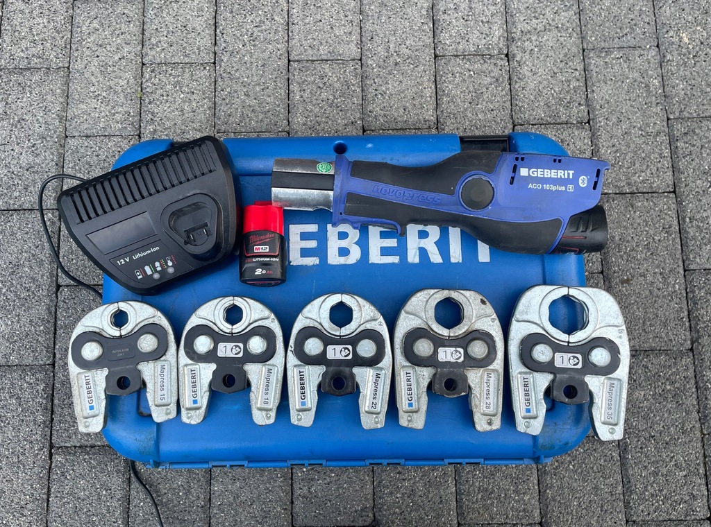 Zaciskarka do rur aku Geberit ACO 103 Mapress stal - 12282649918 ...