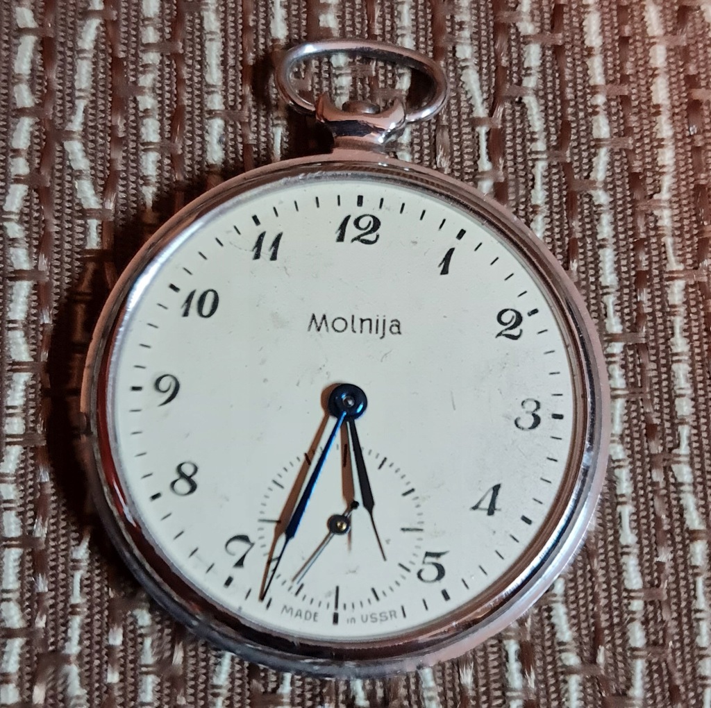 Zegarek kieszonkowy Mołnia Molnija USSR CCCP ZSRR - 13451744340 - oficjalne archiwum Allegro