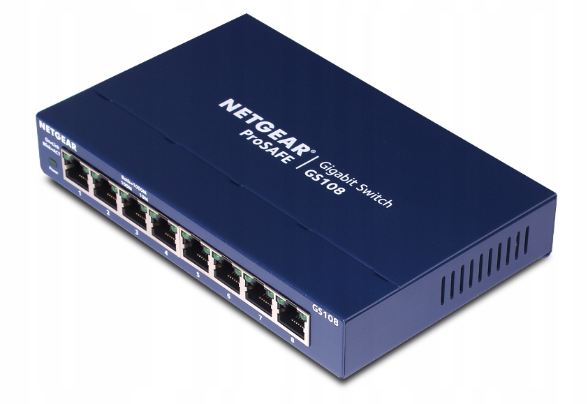 Switch Netgear GS108GE 8 PORTÓW gigabit 1GB rj45 - 11944218030 ...