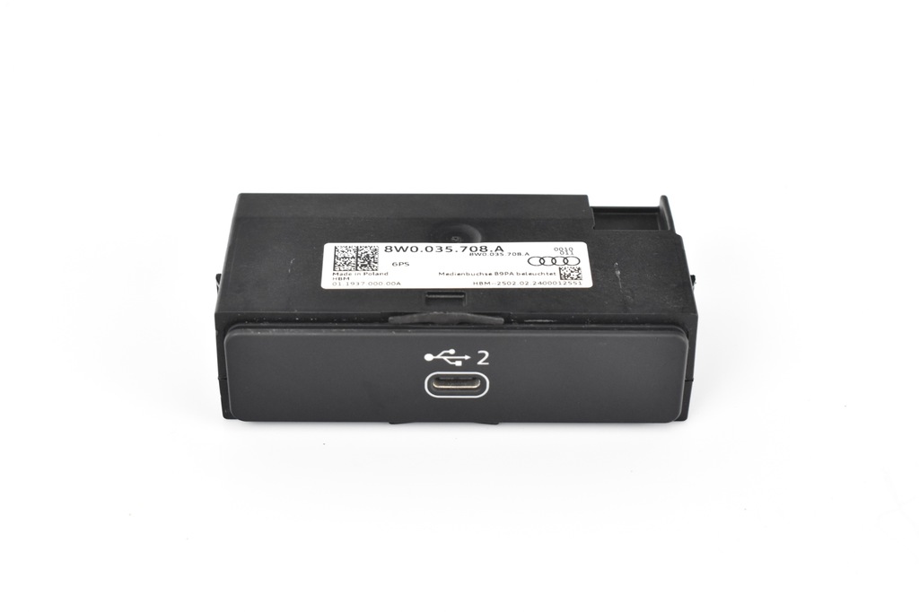 PANEL PORT USB C AUDI A5 S5 RS5 F5 8W A4 S4 RS4 B9 Q5 SQ5 FY 80A ...