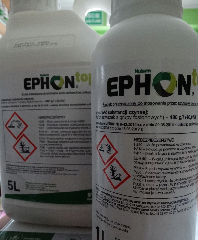 EPHON TOP 1l regulator wzrostu zbóż etefon - 10728744242 - oficjalne ...