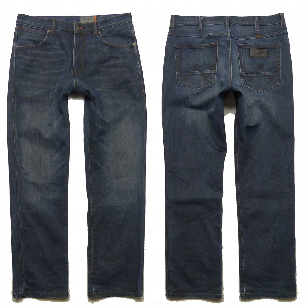 WRANGLER Arizona Stretch męskie granatowe jeansy W34 L32 34x32 - 14799024360 - oficjalne ...