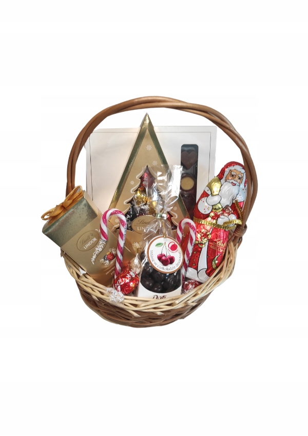 Kosz prezentowy, kosz słodyczy, mikołajki, - 12703443476 - oficjalne archiwum Allegro