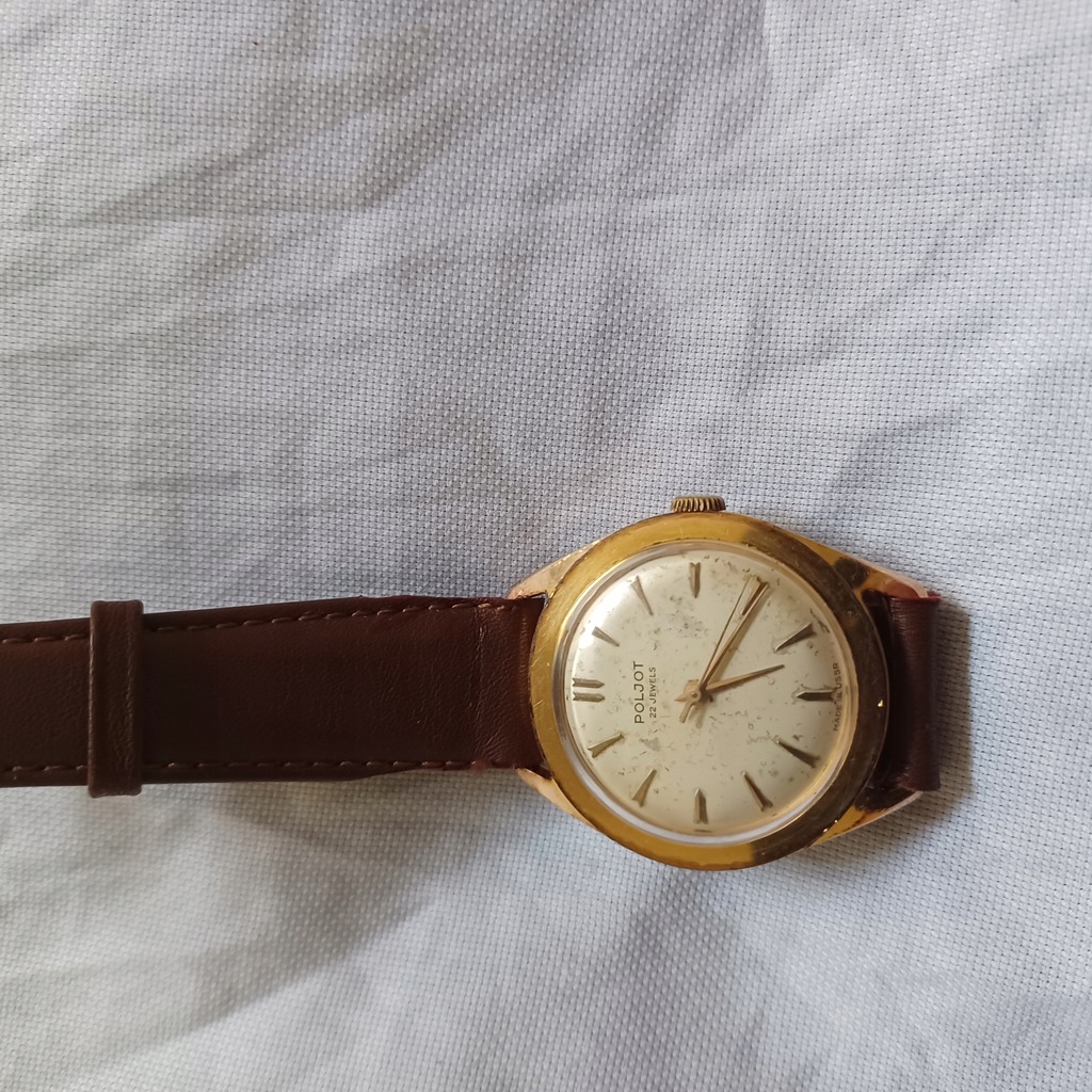POLJOT zegarek pozlacany automat - 13337640429 - oficjalne archiwum Allegro