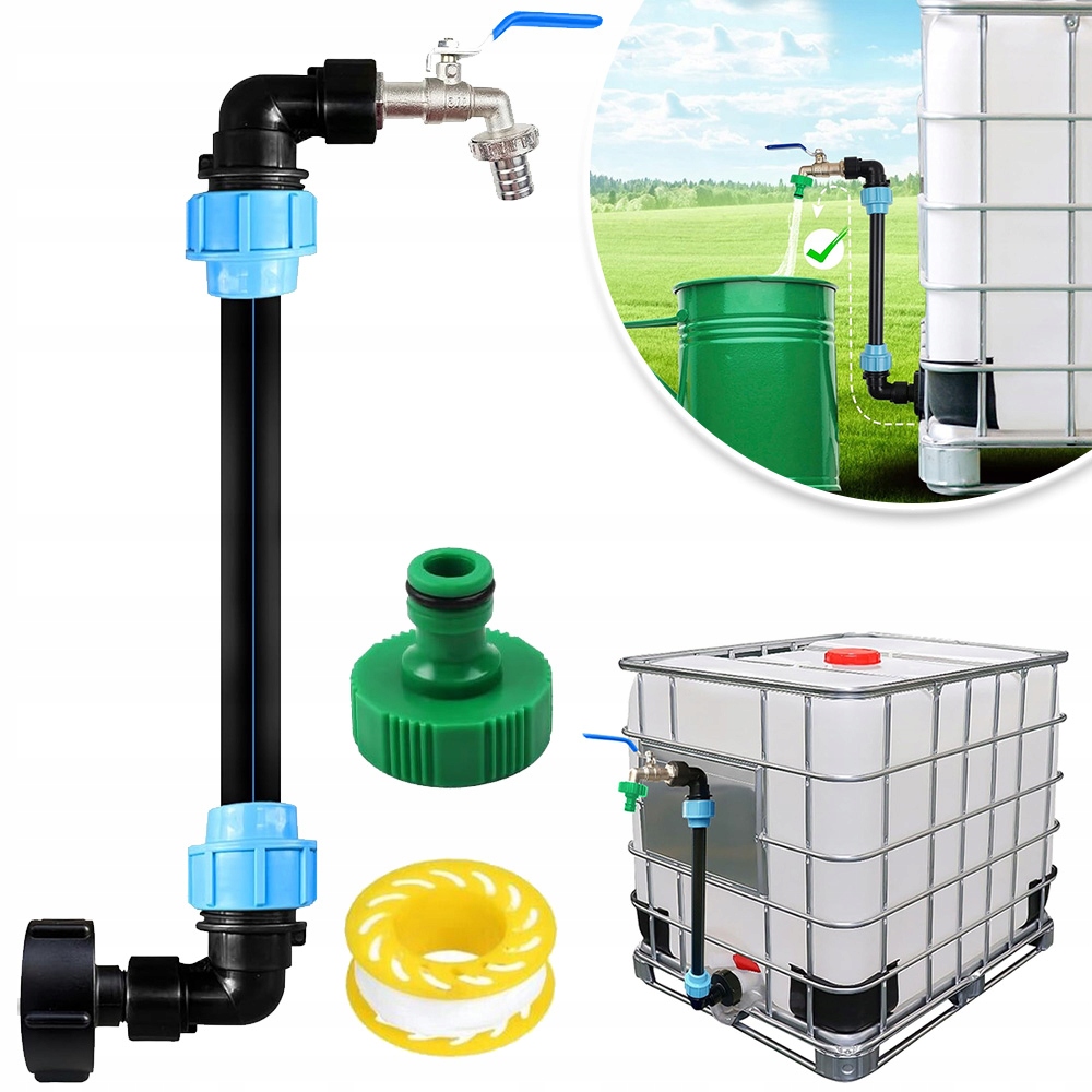 ZAWÓR MAUZERA Z GĘSIĄ SZYJKĄ KRAN ZBIORNIKA 3/4'' CZERPALNY MAUSERA IBC - 15825677625 ...