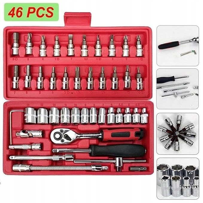 ZESTAW KLUCZY NASADOWYCH KLUCZE NASADOWE zestaw 46 elementów TORX - 15300134119 - oficjalne ...