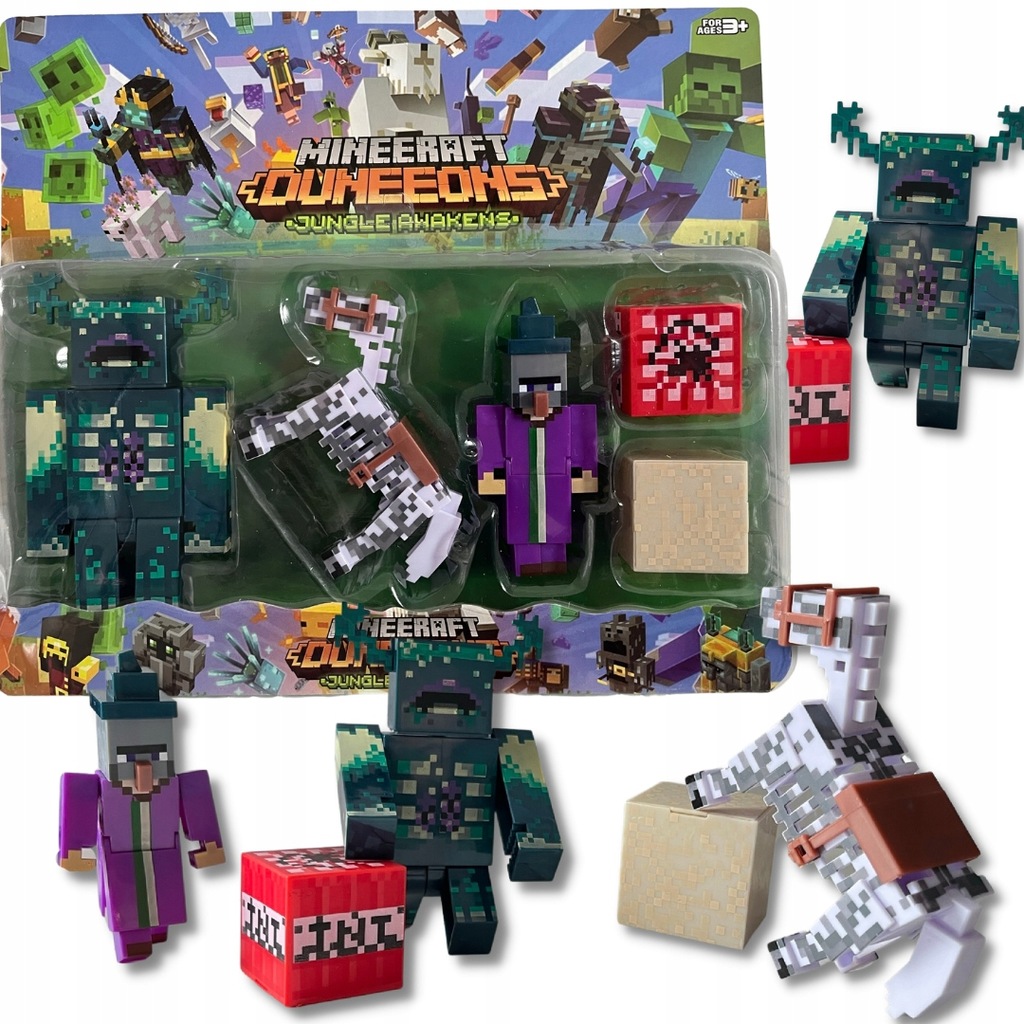 MINECRAFT 3x FIGURKA AKCESORIA GOLEM ZESTAW - 13252868382 - oficjalne ...