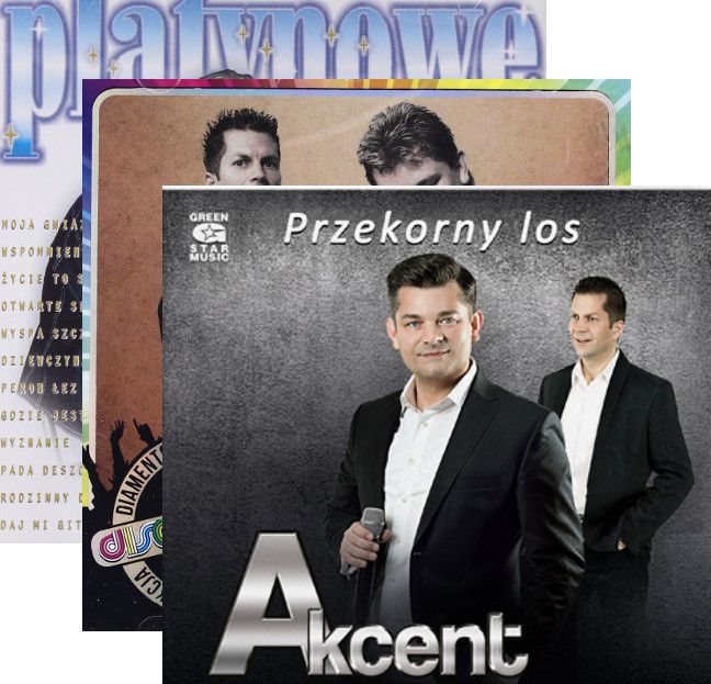AKCENT: PLATYNOWE PRZEBOJE / DIAMENTOWA KOLEKCJA D - 6718754752 - oficjalne archiwum Allegro