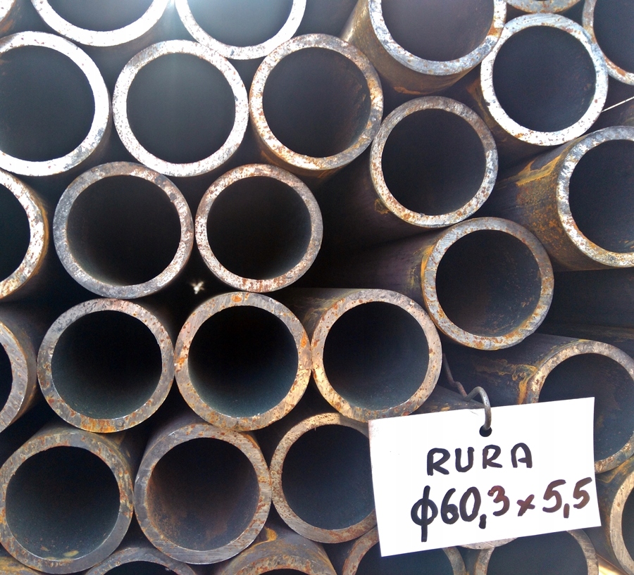 Rura stalowa grubościenna bez szwu fi 60,3 dł. 1m - 7876001010 - oficjalne archiwum Allegro