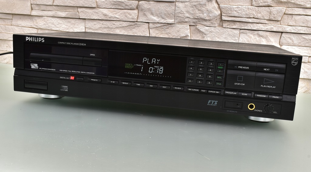 PHILIPS CD-834 Wysokiej klasy odtwarzacz płyt CD - 14049642549 ...