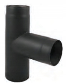 Trójnik 90° fi 150 T150/90 rura stal czarna komin - 10790871945 - oficjalne archiwum Allegro