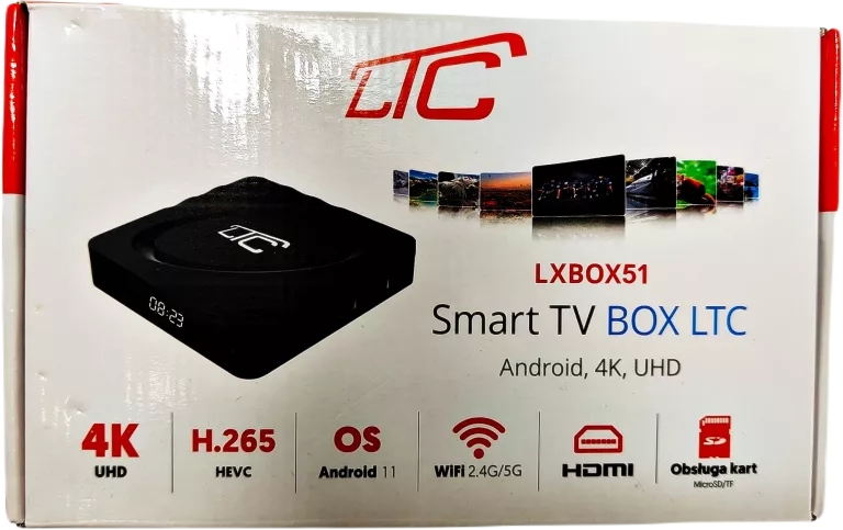 SMART BOX TV 4K ANDROID DZIAŁA TV REPUBLIKA DEKODER YOUTUBE ITP ...