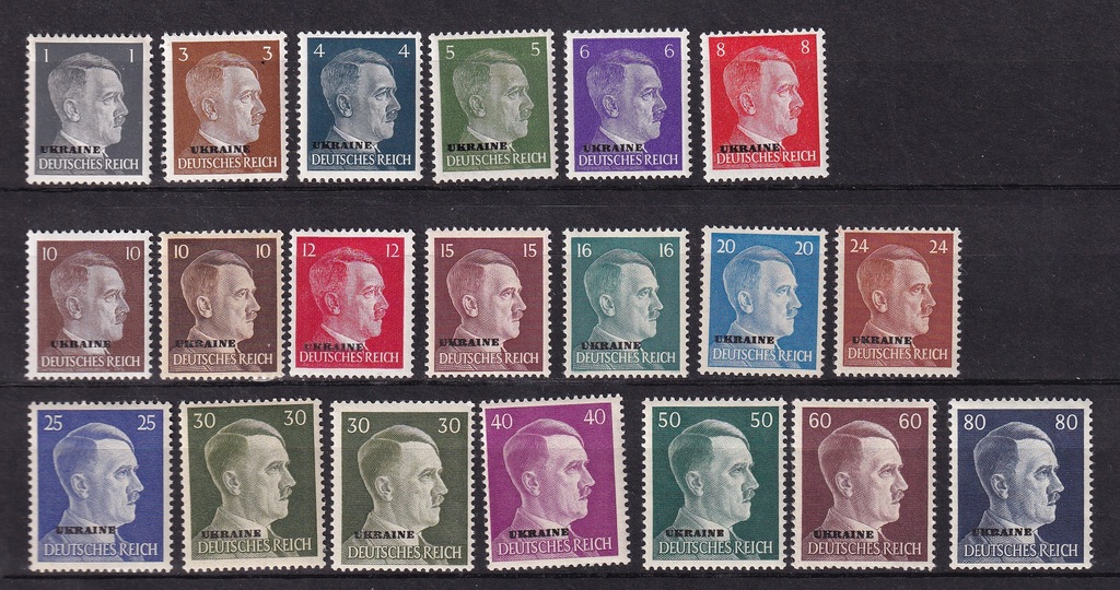 Deutsche Reich, UKRAINE Mi. 1-20, 1941r. A6857 - 17235629022 ...
