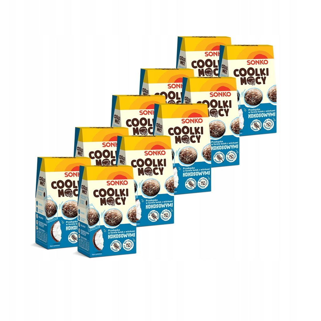 Sonko Coolki Mocy Przekąska z wiórkami kokosowymi - 12940477487 ...