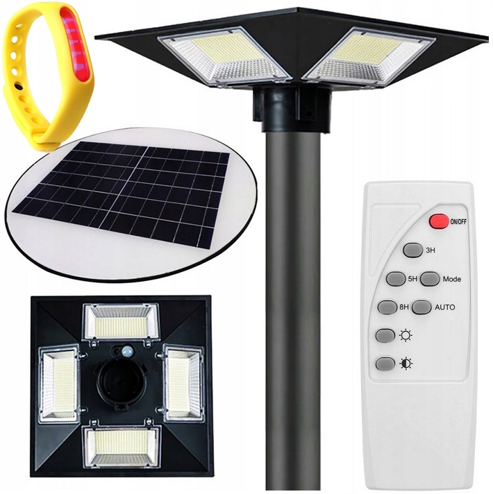 DUŻA LAMPA SOLARNA LATARNIA ULICZNA 800W PILOT - 11972833113 - oficjalne archiwum Allegro