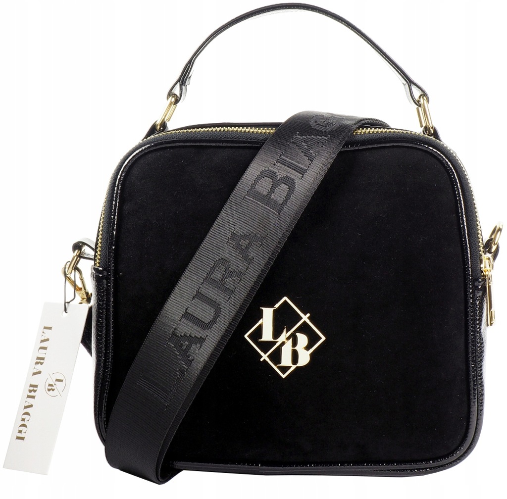 LAURA BIAGGI Damska Torebka Kuferek Listonoszka - 13240922661 - oficjalne archiwum Allegro