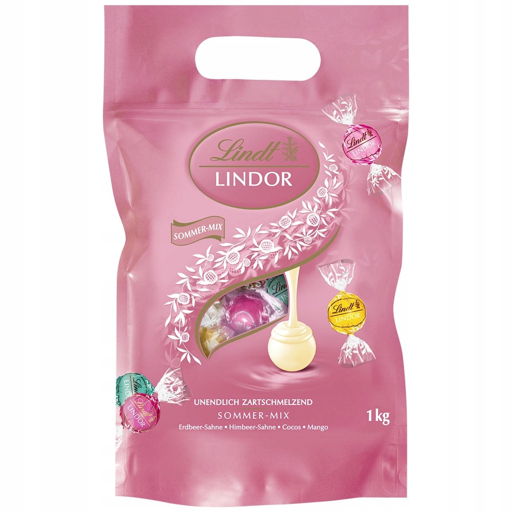 LINDT Lindor Sommer Mix - mieszanka pralin w biał - 13665451500 ...